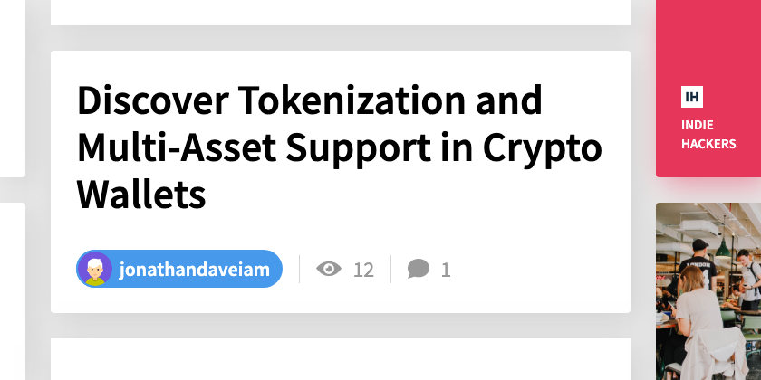 Discover Tokenization and Multi-Asset Support in Crypto Wallets - Indie Hackers