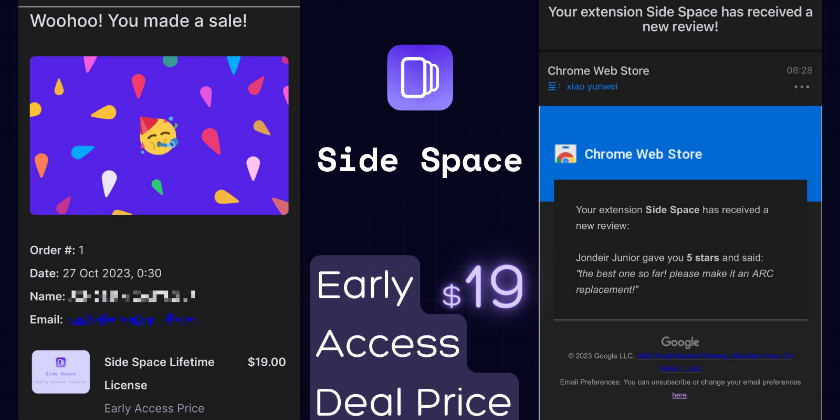 Introducing our very first customer at @sidespace - Indie Hackers