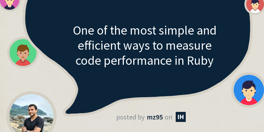 One of the most simple and efficient ways to measure code performance ... One of the most simple and efficient ways to measure code performance ...