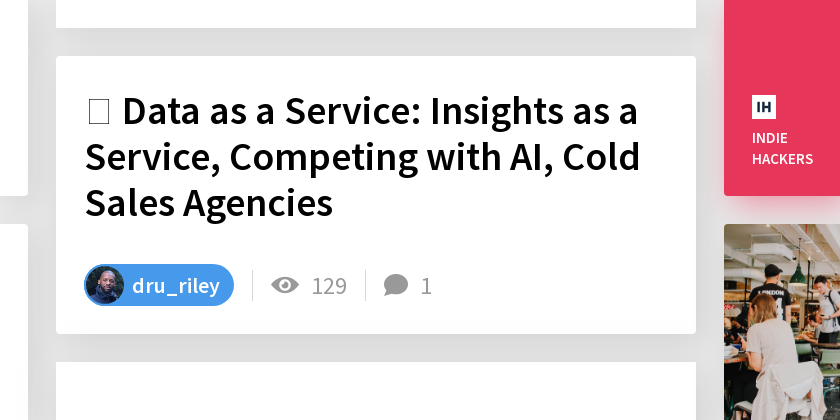 🔢 Data as a Service: Insights as a Service, Competing with AI, Cold ...