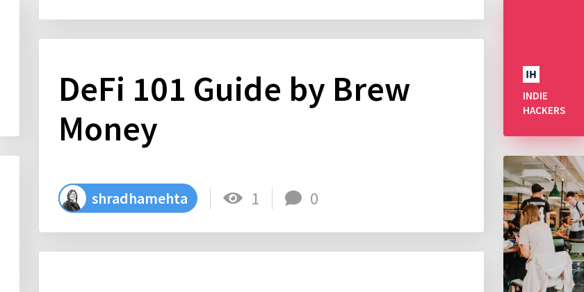 DeFi 101 Guide by Brew Money - Indie Hackers