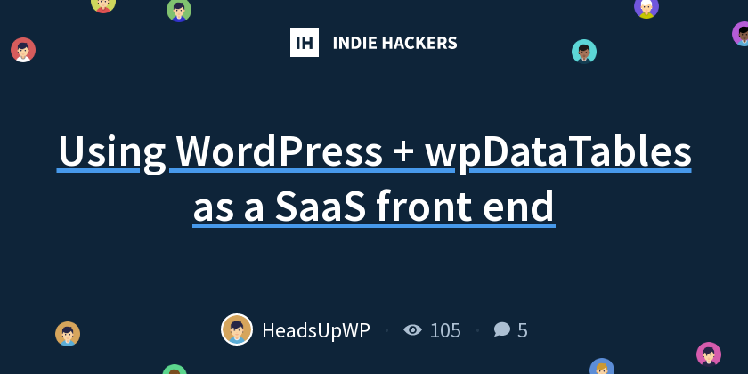 Using Wordpress Wpdatatables As A Saas Front End 