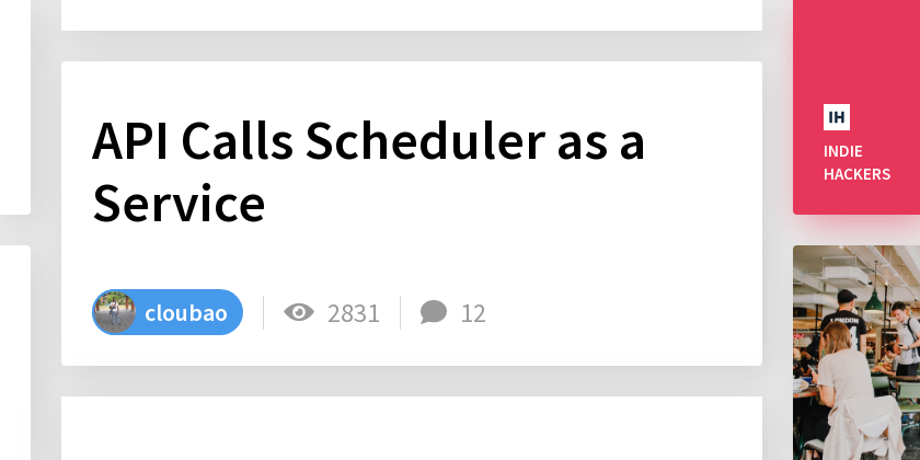 API Calls Scheduler as a Service - Indie Hackers