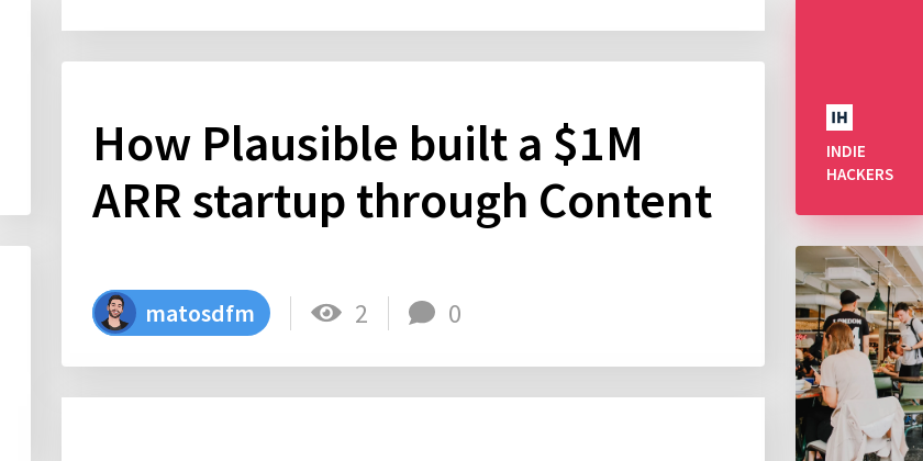 How Plausible built a $1M ARR startup through Content