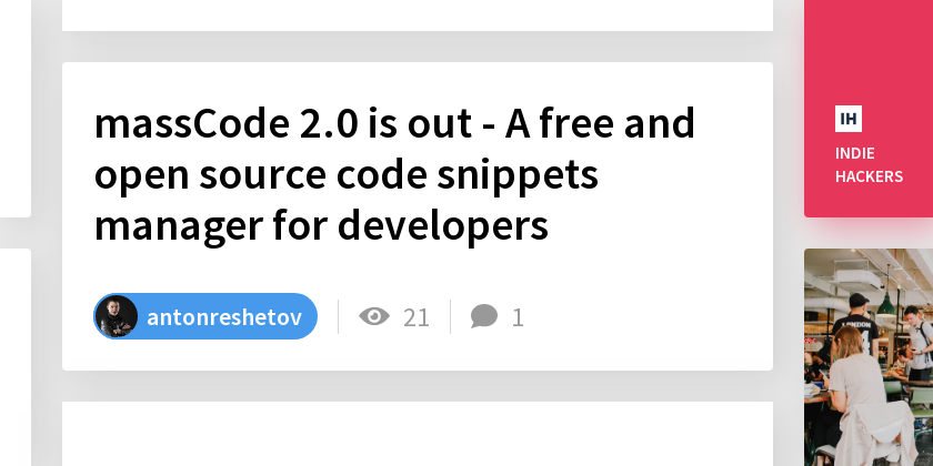massCode 2.0 is out - A free and open source code snippets manager for ... massCode 2.0 is out - A free and open source code snippets manager for ...