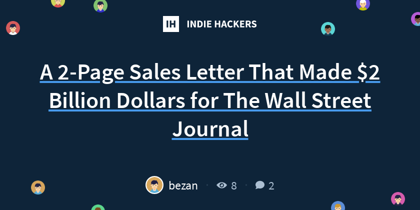 A 2-Page Sales Letter That Made $2 Billion Dollars for The Wall Street ...