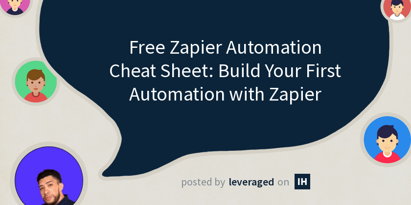Free Zapier Automation Cheat Sheet: Build Your First Automation with ...