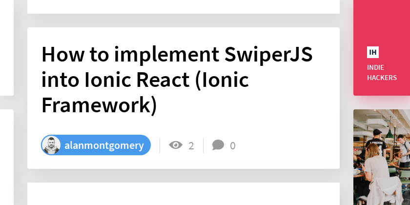 How To Implement Swiperjs Into Ionic React Ionic Framework