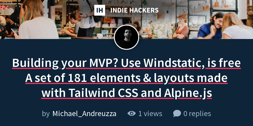 Building your MVP? Use Windstatic, is free A set of 181 elements ...