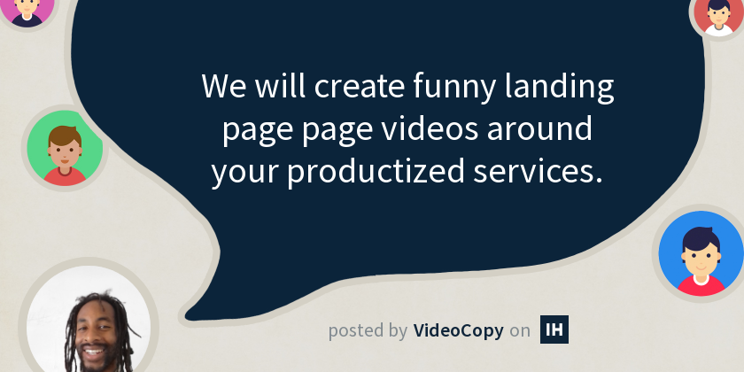 We will create funny landing page page videos around your productized ...