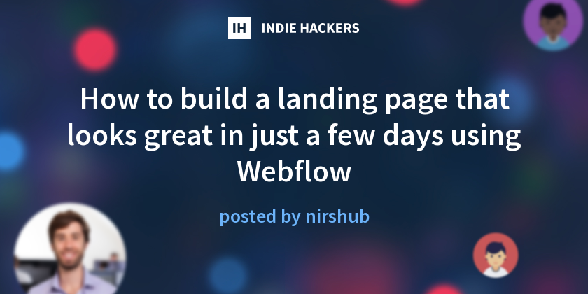 How to build a landing page that looks great in just a few days using ...