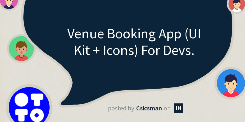 Venue Booking App (UI Kit + Icons) For Devs. - Indie Hackers