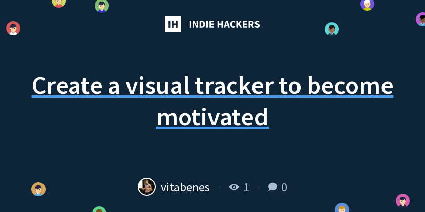 Create a visual tracker to become motivated