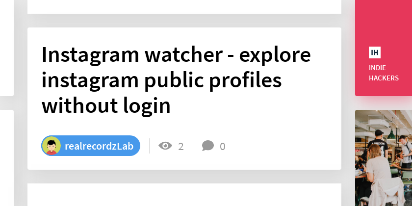 Instagram watcher - explore instagram public profiles without login ...