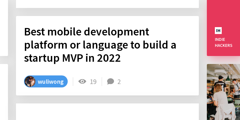Best mobile development platform or language to build a startup MVP in ...