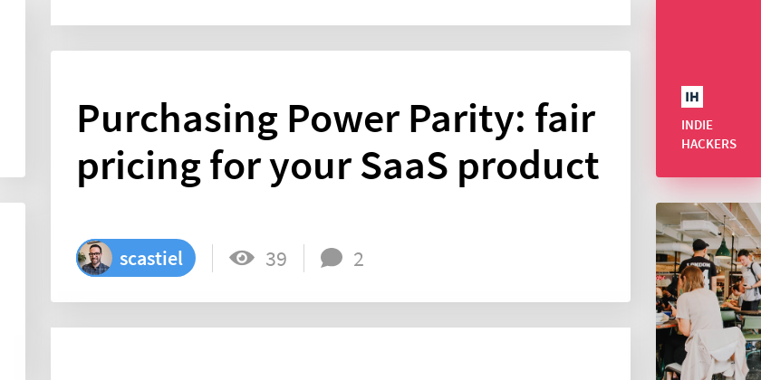 Purchasing Power Parity: fair pricing for your SaaS product - Indie Hackers