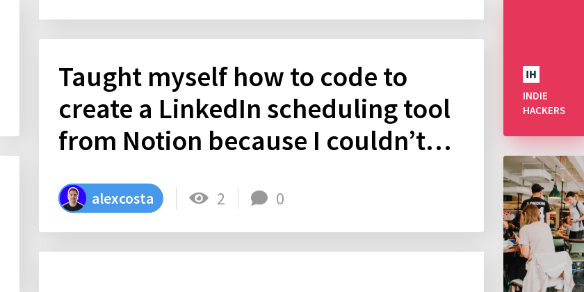Taught myself how to code to create a LinkedIn scheduling tool from Notion because I couldn’t ...
