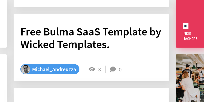 Free Bulma SaaS Template by Wicked Templates. - Indie Hackers