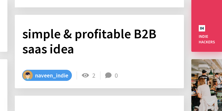 simple & profitable B2B saas idea