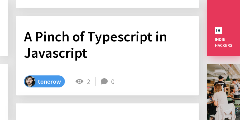 A Pinch of Typescript in Javascript A Pinch of Typescript in Javascript
