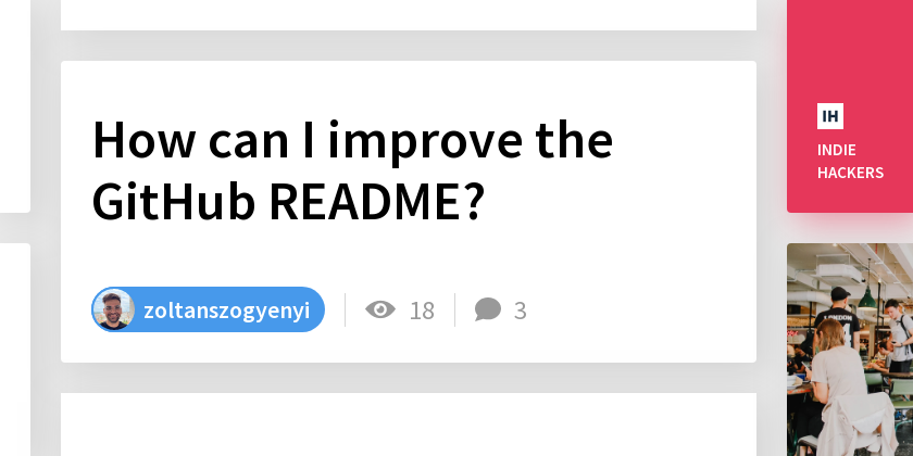 How can I improve the GitHub README?