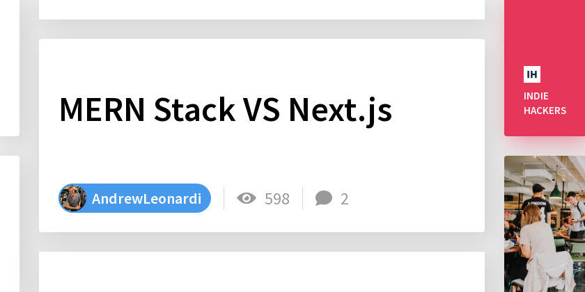 MERN Stack VS Next.js - Indie Hackers MERN Stack VS Next.js - Indie Hackers