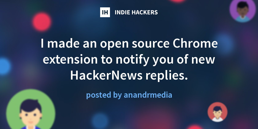 I Made An Open Source Chrome Extension To Notify You Of New Hackernews 5793