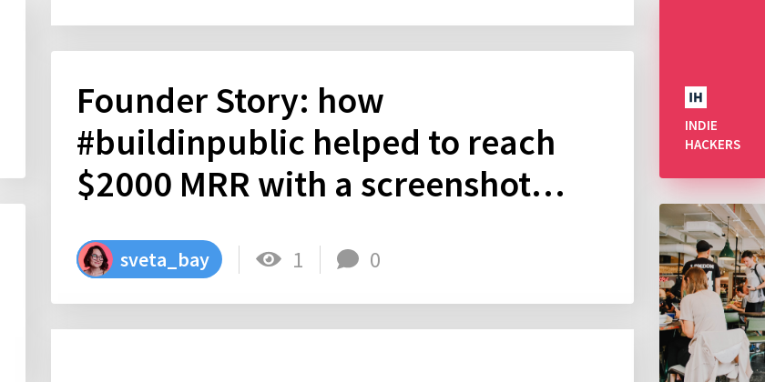 Founder Story: how #buildinpublic helped to reach $2000 MRR with a ...