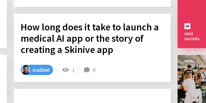 How long does it take to launch a medical AI app or the story of creating a Skinive app - Indie ...