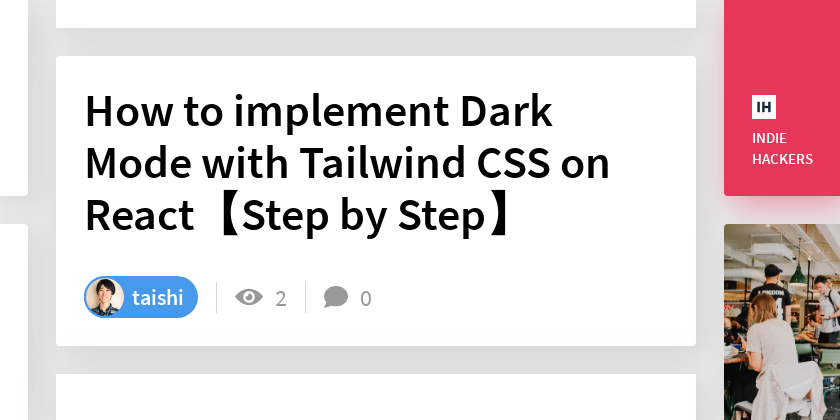How To Implement Dark Mode With Tailwind Css On React【step By Step