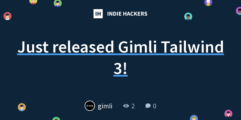 Just released Gimli Tailwind 3!