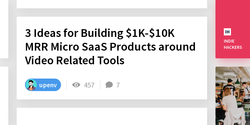 3 Ideas for Building $1K-$10K MRR Micro SaaS Products around Video ... 3 Ideas for Building $1K-$10K MRR Micro SaaS Products around Video ...