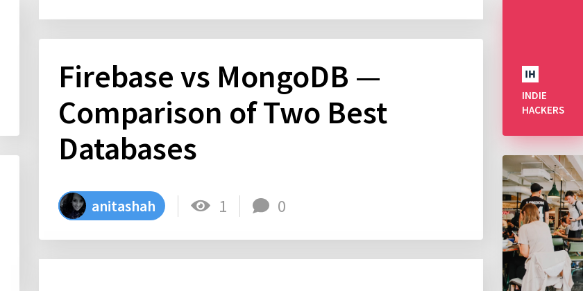 Firebase Vs Mongodb — Comparison Of Two Best Databases Indie Hackers
