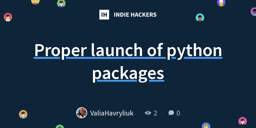 Proper launch of python packages