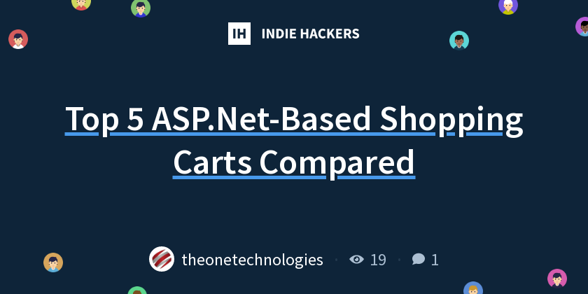 Top 5 ASP.Net-Based Shopping Carts Compared - Indie Hackers