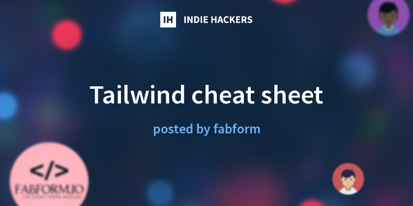 Tailwind Cheat Sheet