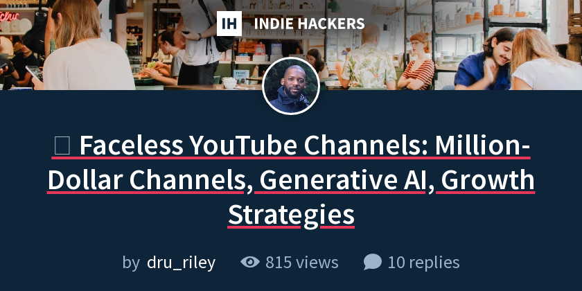 📺 Faceless YouTube Channels: Million-Dollar Channels, Generative AI ...