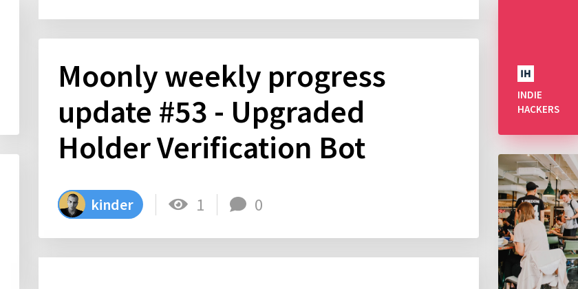 Moonly weekly progress update #53 - Upgraded Holder Verification Bot
