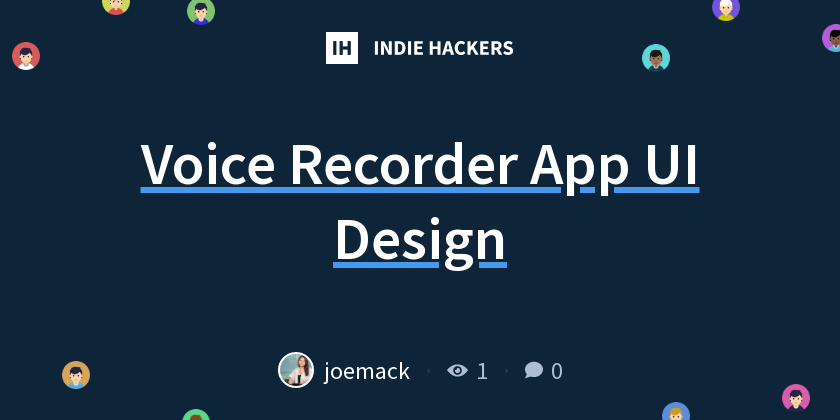 Voice Recorder App UI Design Voice Recorder App UI Design