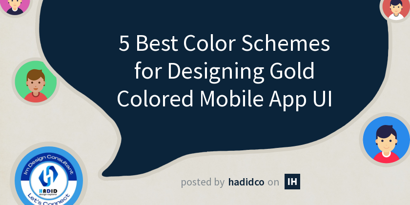 5 Best Color Schemes for Designing Gold Colored Mobile App UI - Indie ...