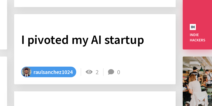 I pivoted my AI startup - Indie Hackers