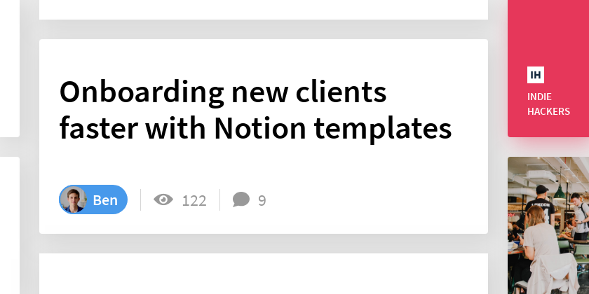 Onboarding new clients faster with Notion templates - Indie Hackers