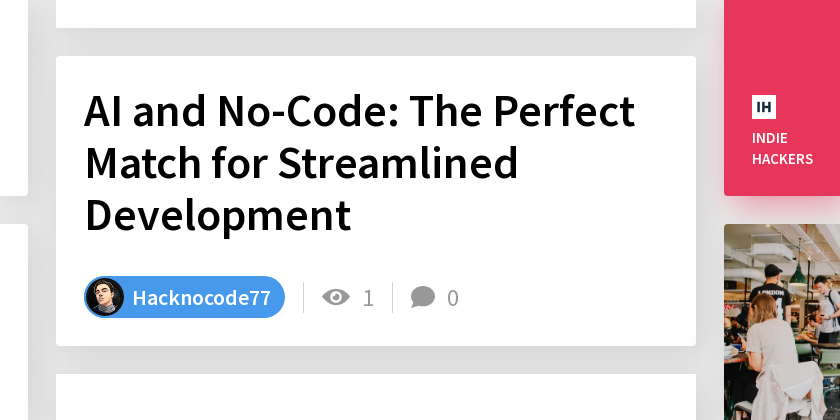 AI and No-Code: The Perfect Match for Streamlined Development - Indie ...