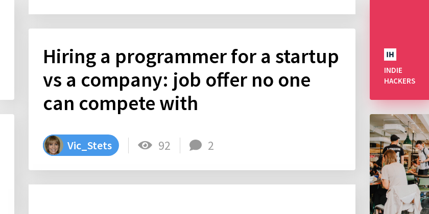 Hiring a programmer for a startup vs a company: job offer no one can ...