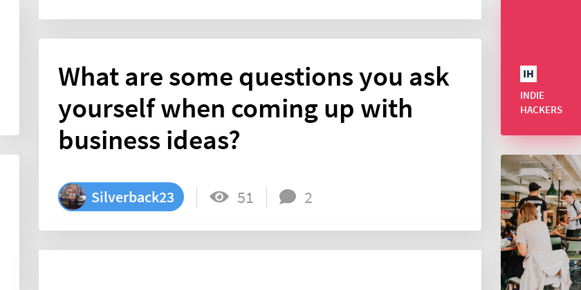 What are some questions you ask yourself when coming up with business ...