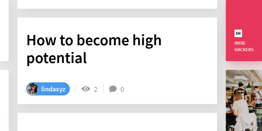 How to become high potential