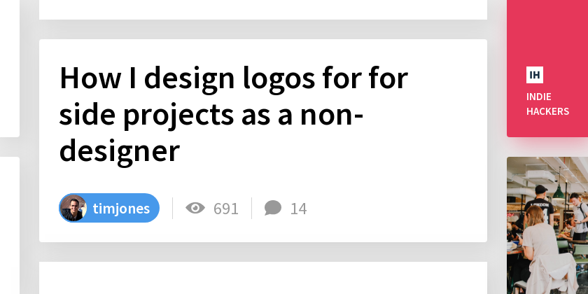 How I design logos for for side projects as a non-designer - Indie Hackers