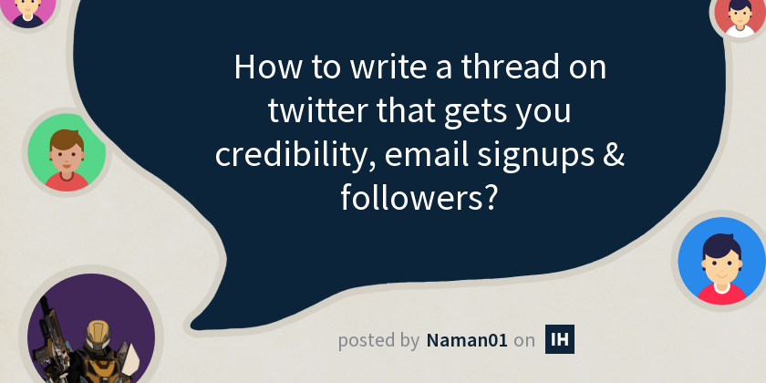 How to write a thread on twitter that gets you credibility, email ...
