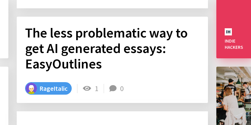 The less problematic way to get AI generated essays: EasyOutlines ...