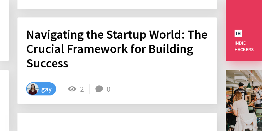 Navigating the Startup World: The Crucial Framework for Building ...